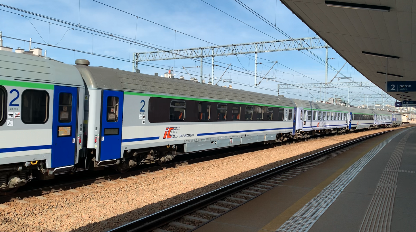 Pociąg InterCity TLK Kossak. 2025r. – Polrails
